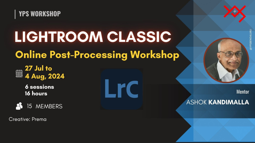 Lightroom Classic Online Post-Processing Workshop | Youth Photographic Society